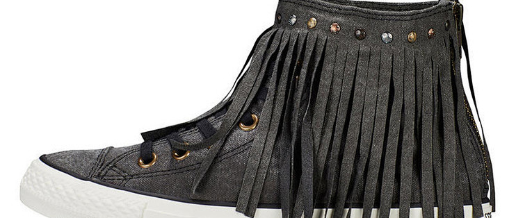 抢眼的流苏设计：CONVERSE 匡威 推出 Chuck Taylor All Star Fringe 鞋款95美元（约616元）_休闲运动鞋 ...