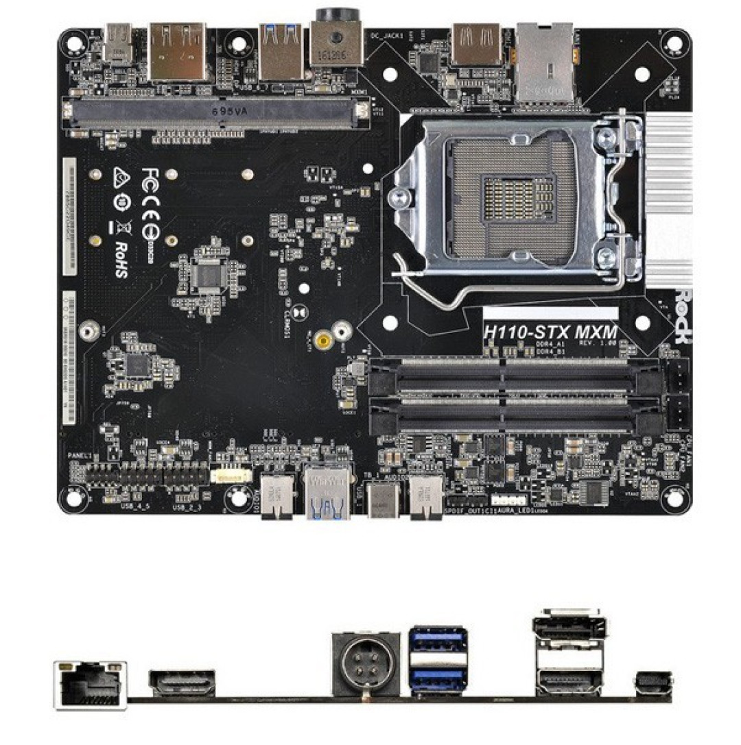 MXM独显扩展+3路M.2：ASRock 华擎 推出 H110-STX MXM M-SFX 主板_主板_什么值得买