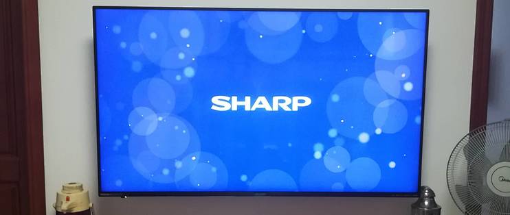 夏普60SU678A电视开箱，附NB电视挂架开箱_家电安装_什么值得买