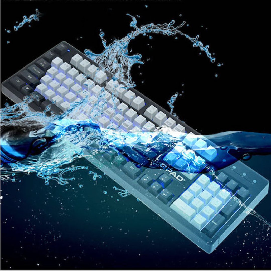 直接用水冲，最简单粗暴的键盘清洁方式 QPAD KO-90 RGB电竞键盘_键盘_什么值得买