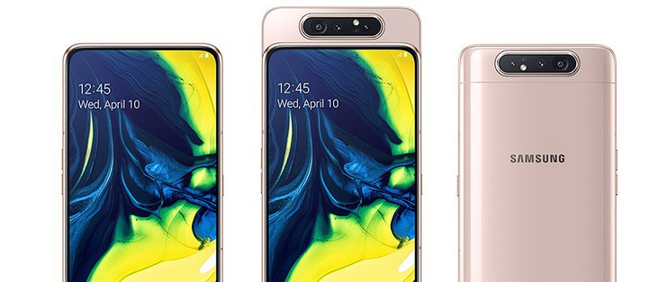 翻转摄像头全面屏，首发骁龙730G：SAMSUNG 三星 Galaxy A80手机 中国台湾上市约4418元人民币_安卓手机_什么值得买