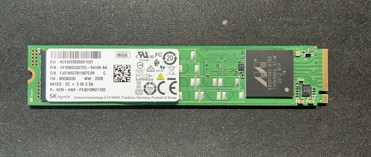 海力士PE4010 960G NVME 大船简测_电脑配件_什么值得买