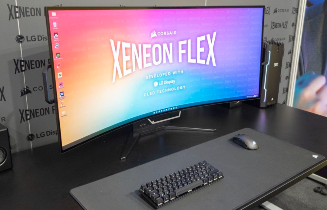 能掰弯：美商海盗船发布 XENEON FLEX 45WQHD240 OLED 顶级游戏显示器_显示器_什么值得买
