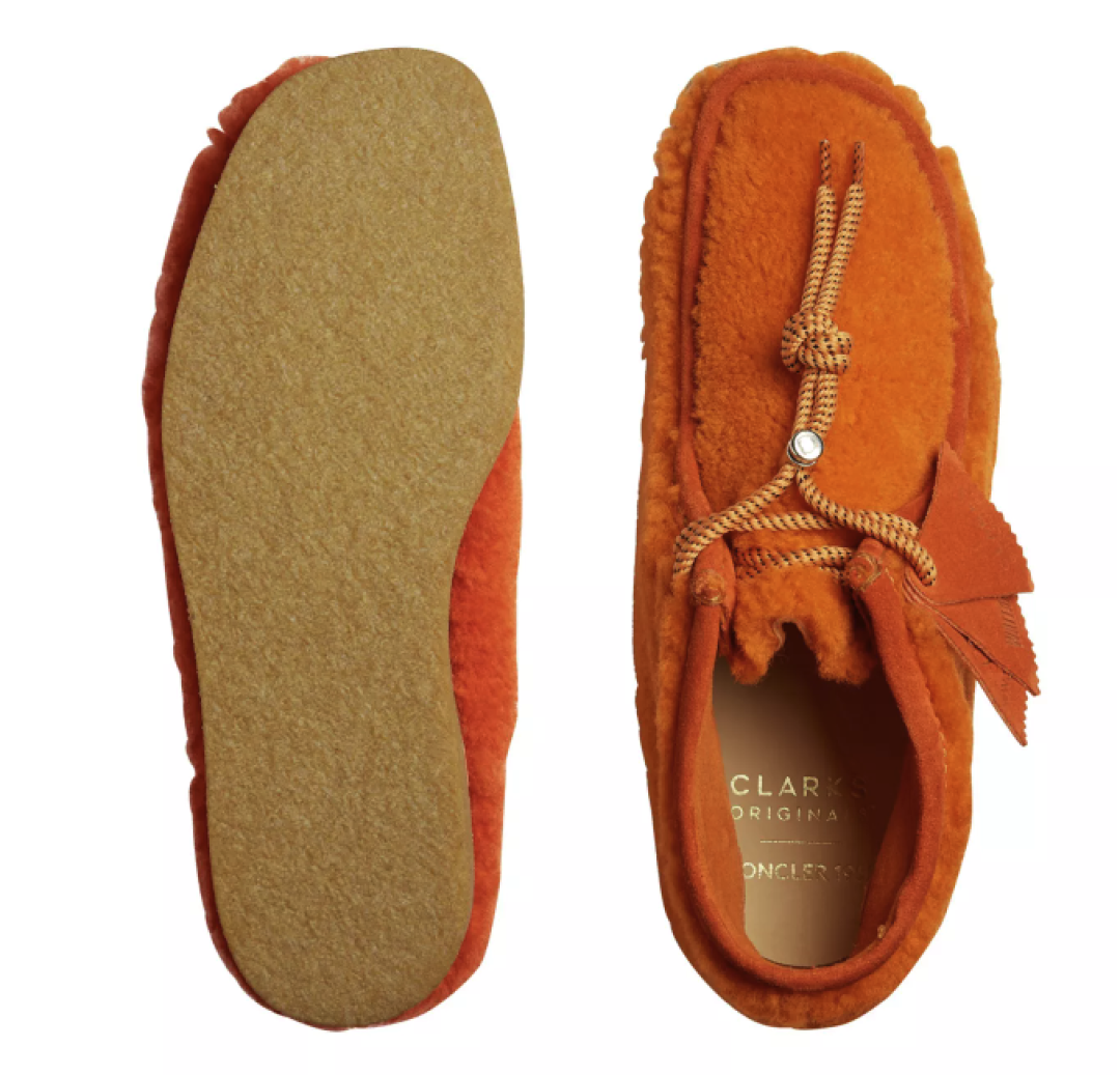 Clarks x Moncler 首度联名，袋鼠鞋披上羊毛，秋冬天脚不能受凉！_男鞋_什么值得买