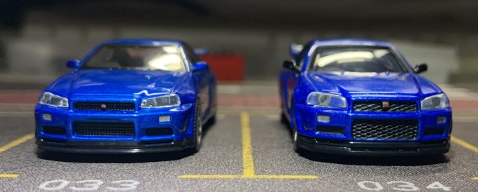 MINI GT汽车模型怎么样 1:64 minigt gtr r34_什么值得买