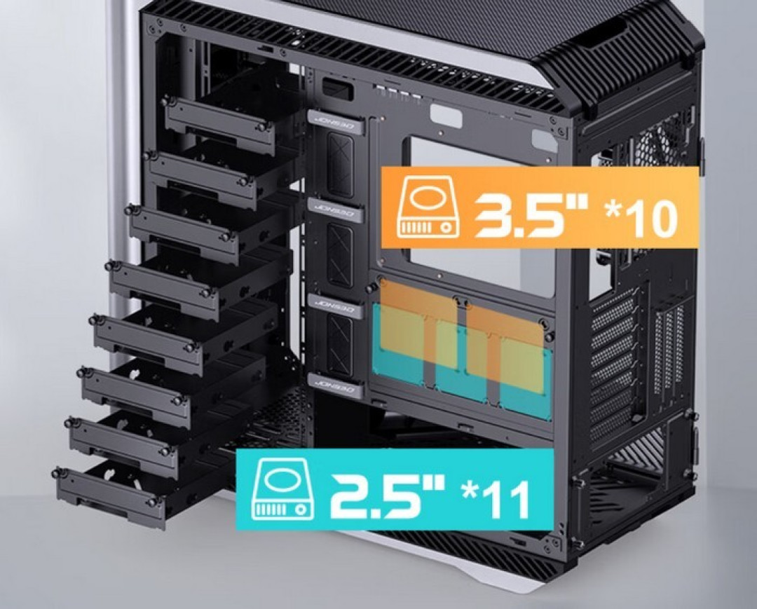 乔思伯发布 D500 旗舰中塔，扩展灵活，能上顶级水冷、RTX 40901699_机箱_什么值得买