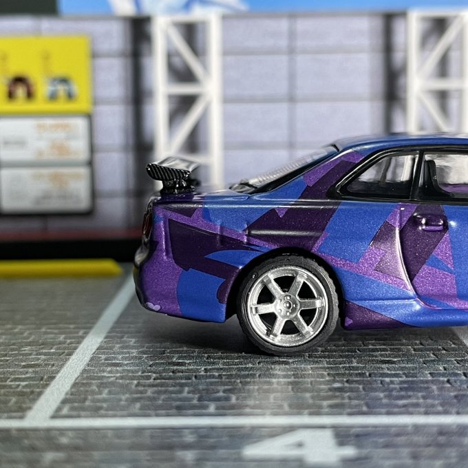 MiniGT Nissan GT-R R34 五周年纪念版_什么值得买