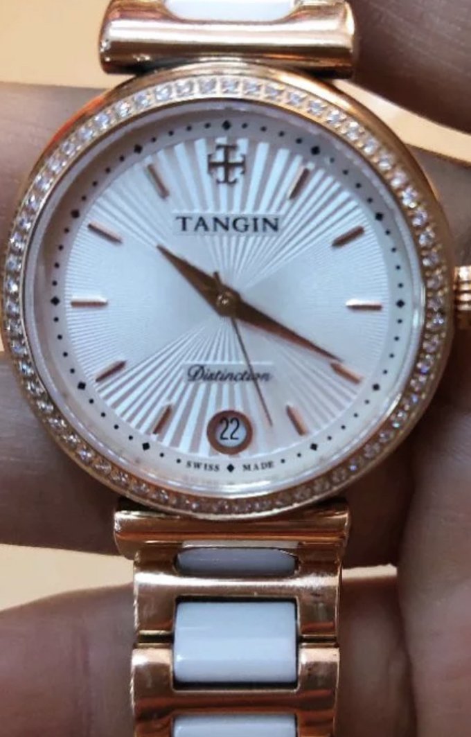 TANGIN 【送礼推荐】瑞士简约气质手表女镶_什么值得买