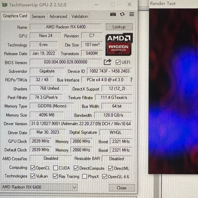 技嘉AMD Radeon™ RX 6400 D6 Low Profile显卡怎么样 技嘉amd Rx6400半高显卡_什么值得买