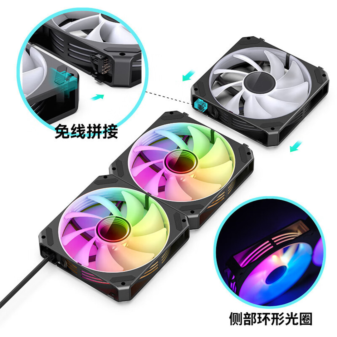 颜值刺客！乔思伯D41副屏版机箱+CR3000风冷试玩_散热器_什么值得买