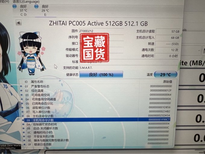 致态固态硬盘怎么样 129元的国货之光致钛PC005 512G，真香！！_什么值得买