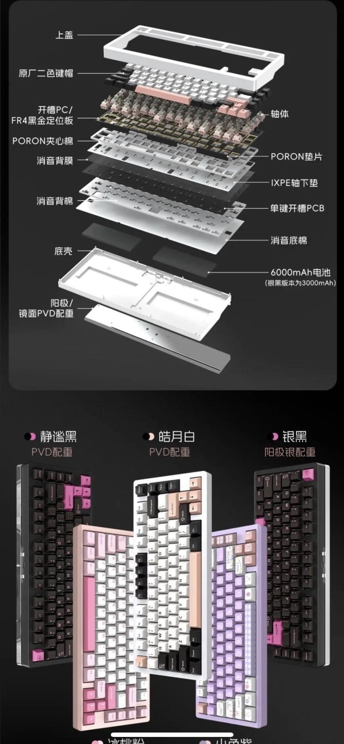 VGN无线键盘怎么样 新键盘：VGN VXE75铝坨坨，8.29发售_什么值得买