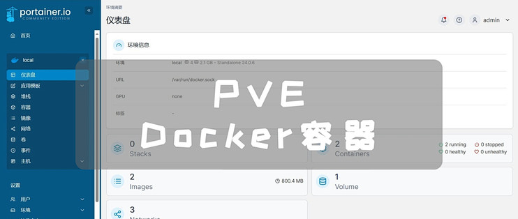 PVE篇！LXC安装Docker和Portainer_网络存储_什么值得买