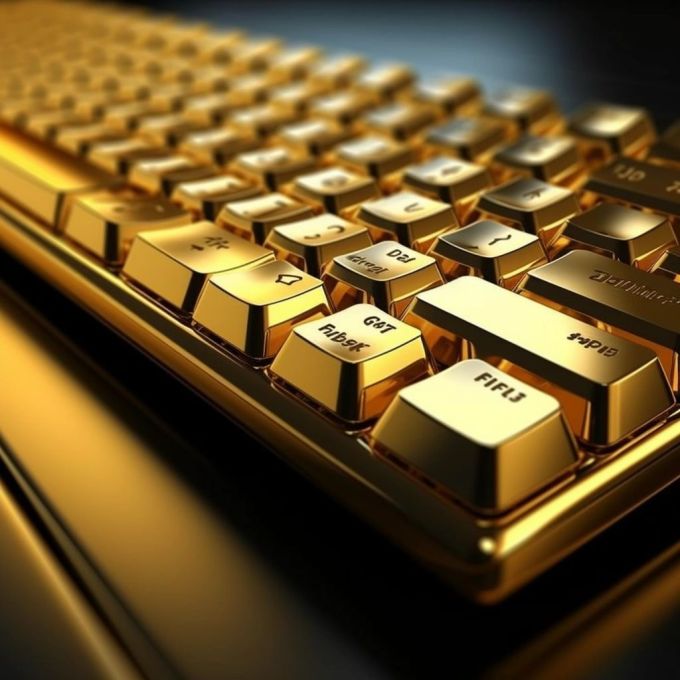 黄金键盘：24k纯金，真太跪了|_什么值得买