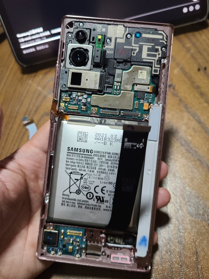 又不是不能用！三星NOTE20U换电池_什么值得买