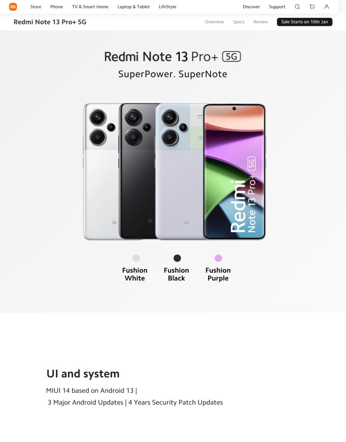 红米 Note13 Pro 系列 更新承诺官宣_什么值得买