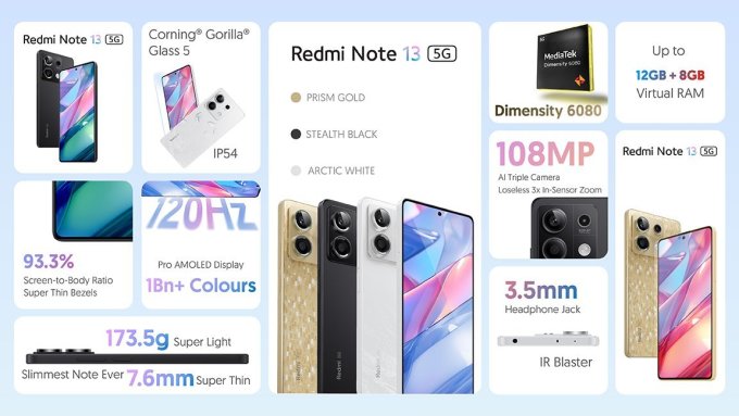 Redmi Note 13 系列 海外发布_什么值得买