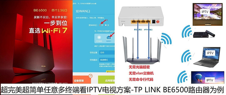 超完美超简单任意多终端看IPTV电视方案-TP LINK BE6500路由器为例_路由器_什么值得买