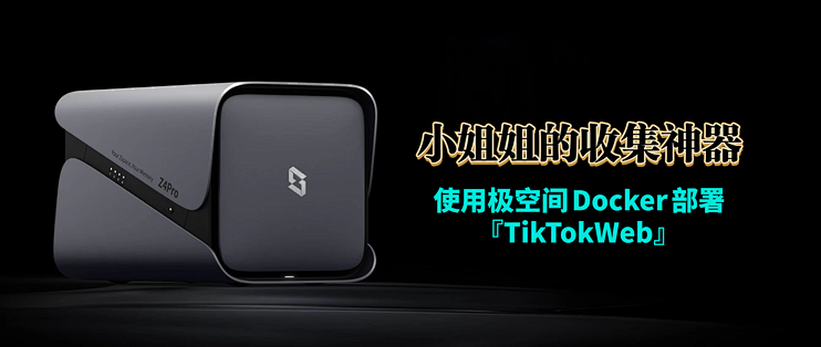 还能这么玩！使用极空间Docker部署抖音小姐姐的收集神器『TikTokWeb』_NAS存储_什么值得买