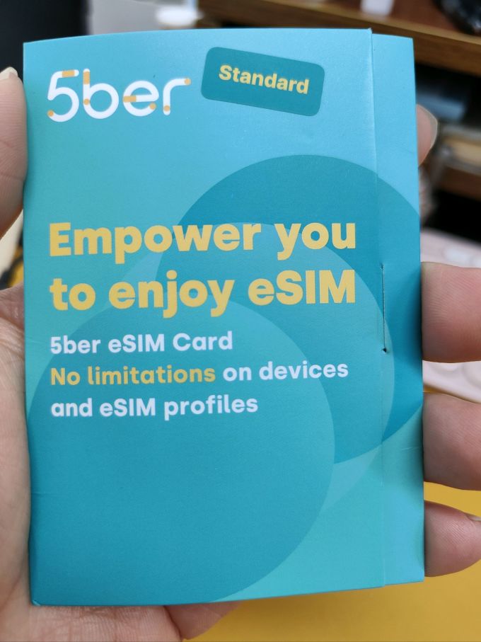 一个便捷出国上网的sim卡，用起来还是挺方便的，5ber实物esim。_什么值得买