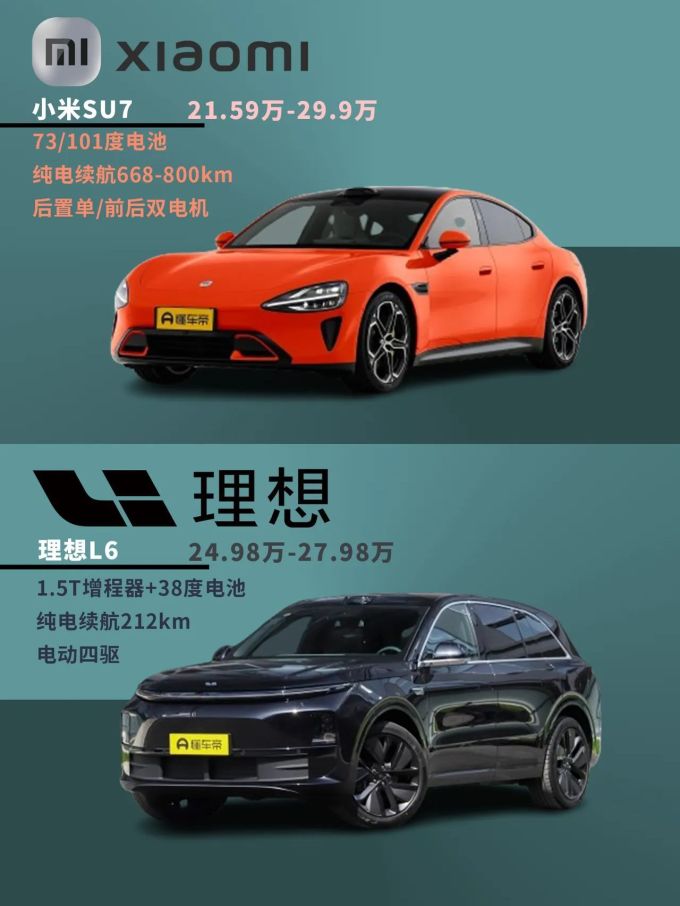 小米SU7与理想L6，你选谁？_什么值得买