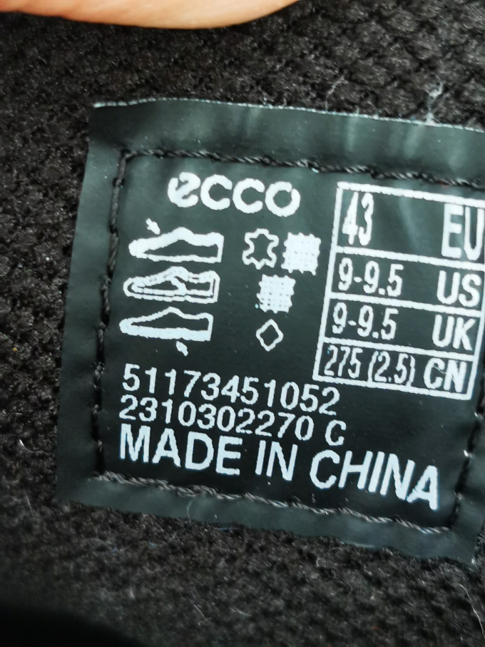 ECCO爱步休闲皮鞋男轻便牛皮运动鞋健步鞋欧文51173451052黑色_什么值得买