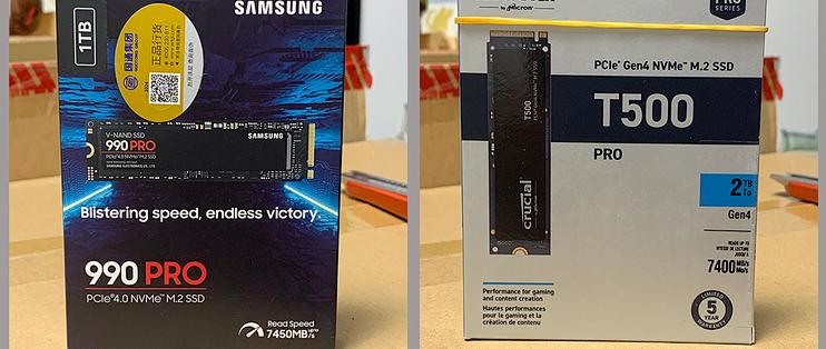 决战紫禁之巅，三星990pro vs 英睿达 T500_固态硬盘_什么值得买