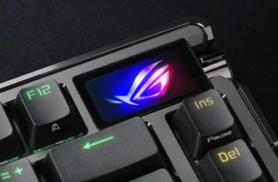 华硕发布 ROG Azoth Extreme 顶级游戏键盘，真碳纤维、OLED屏显、软硬手感可调_无线键盘_什么值得买