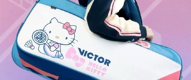 VICTOR X HELLO KITTY联名，让球场变身粉色梦幻乐园！_羽毛球具_什么值得买