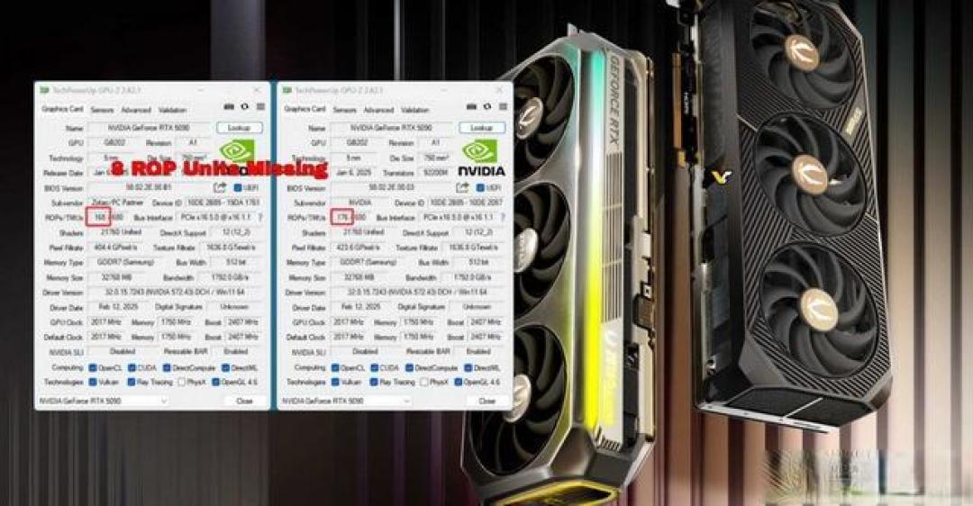 RTX50系显卡曝ROP单元缺陷：游戏帧率骤降10%，英伟达紧急换货_显卡_什么值得买