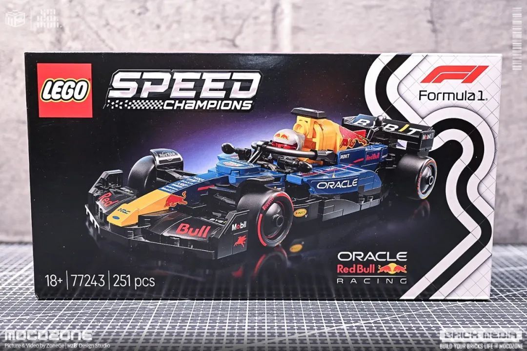 乐高超级赛车全新F1赛车的变化！有惊喜，有失望！77243红牛车队RB20拼搭体验！_拼插积木_什么值得买