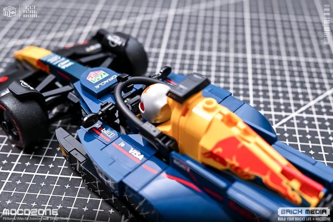 乐高超级赛车全新F1赛车的变化！有惊喜，有失望！77243红牛车队RB20拼搭体验！_拼插积木_什么值得买