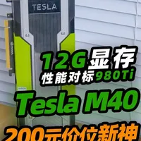 显卡怎么样 266元买12G显存？Tesla M40游戏性能到底怎么样 #显卡 #显卡在燃烧..._什么值得买