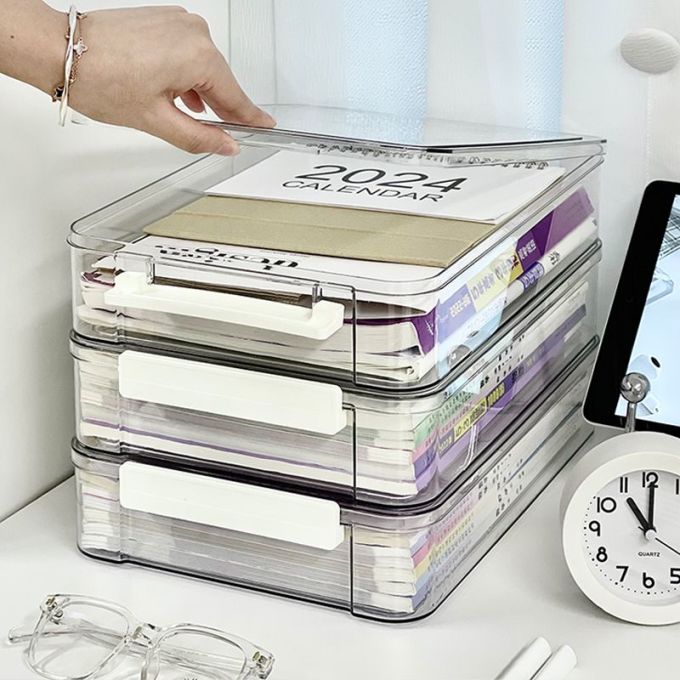 A4文件收纳盒：高效整理的实用之选_什么值得买