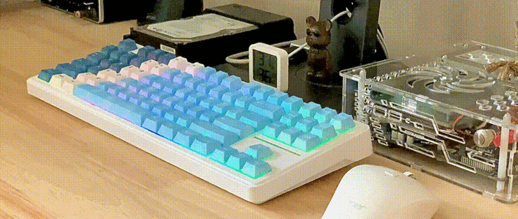 ATK A87 Pro极地雪：Gasket结构+极地狐轴，200元档全能机械键盘_键盘_什么值得买