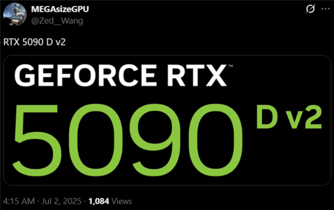 不叫5090DD！NVIDIA中国特供新卡定名RTX 5090D v2：不降价_显卡_什么值得买