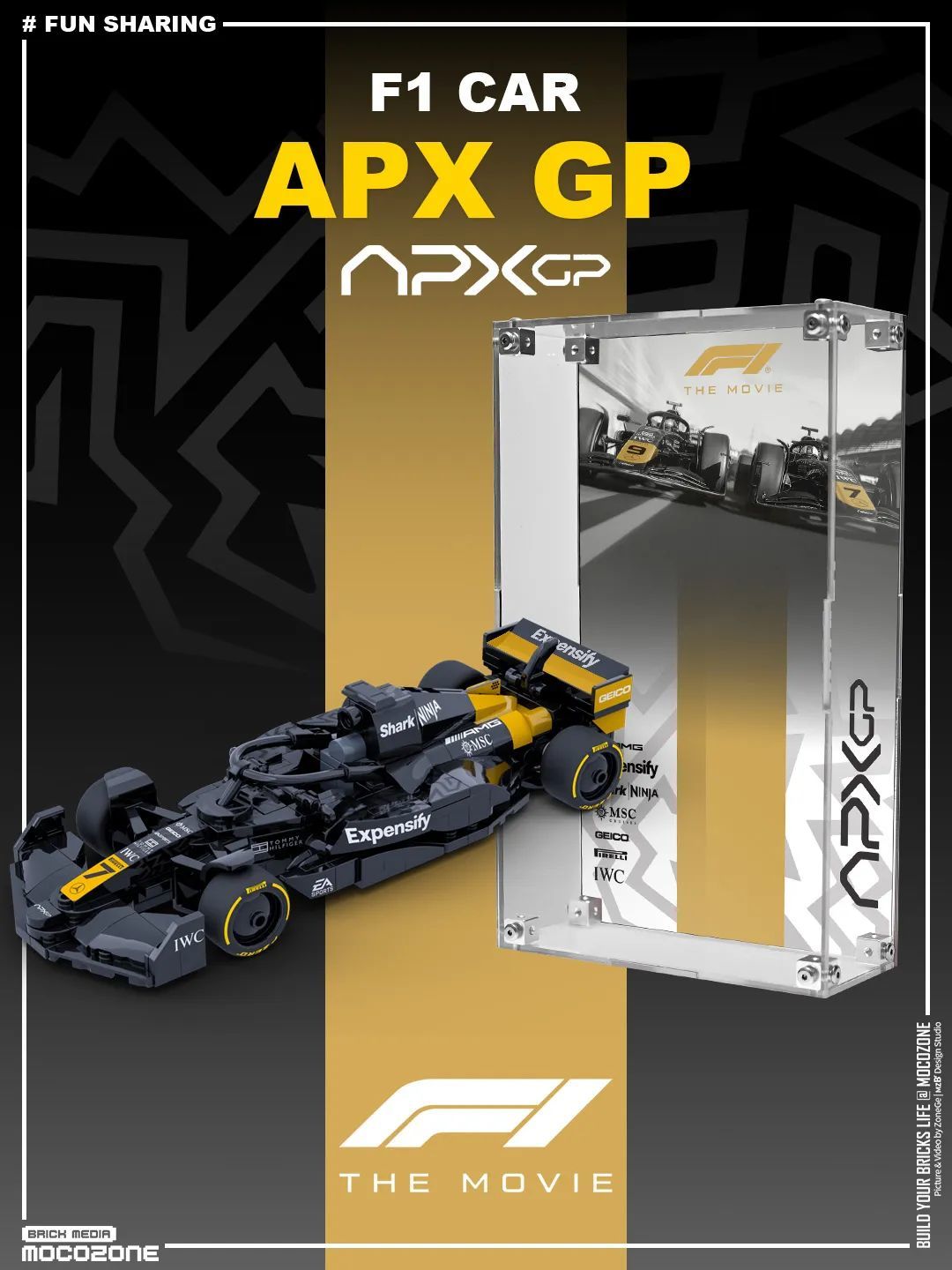 自己也必须拥有一辆APX GP的F1赛车啊！_积木拼插_什么值得买