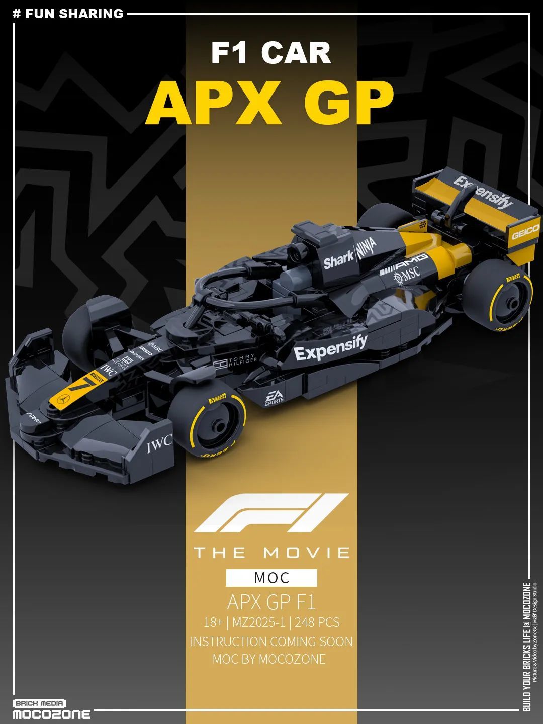 自己也必须拥有一辆APX GP的F1赛车啊！_积木拼插_什么值得买