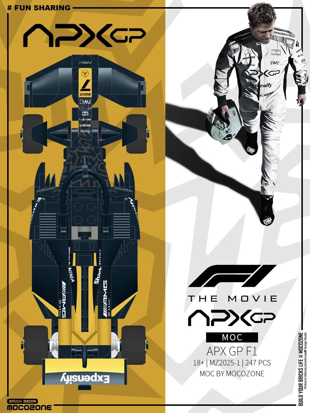 自己也必须拥有一辆APX GP的F1赛车啊！_积木拼插_什么值得买