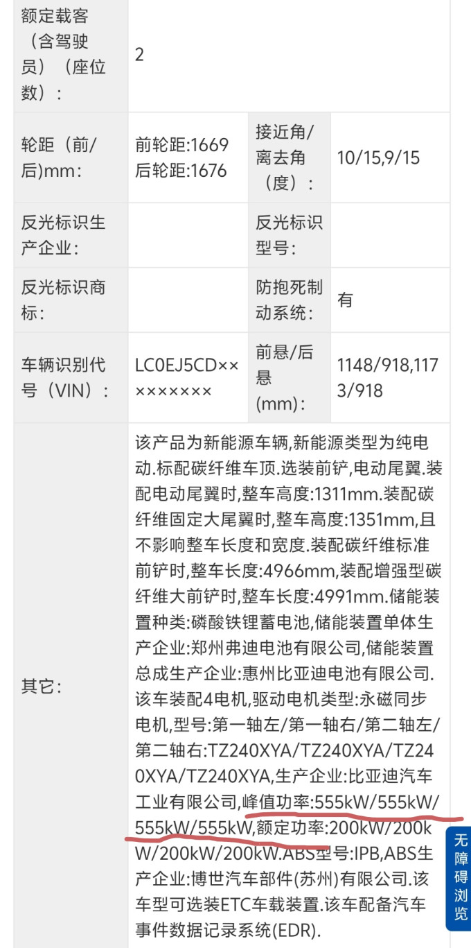 新款仰望U9申报，马力超过3000匹_什么值得买