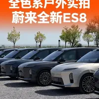 蔚来全新ES8所有颜色户外实拍集合 蔚来全新ES8六款车漆四款内饰，你倾向哪种搭..._什么值得买