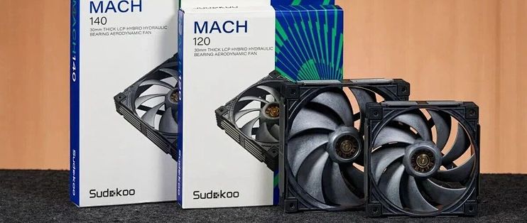 Sudkoo MACH120/140风扇评测：工业级用料也能塑造独特美学_散热器_什么值得买