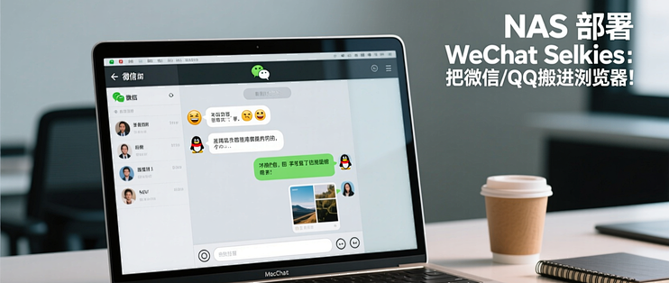 NAS 部署 WeChat Selkies：把微信/QQ搬进浏览器！_NAS存储_什么值得买