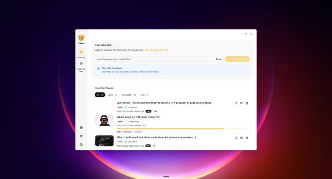 VidBee：开源视频下载工具_什么值得买