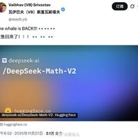 #DeepSeek推出新模型#DeepSeekMath-V2的发布，为AI数学推..._什么值得买