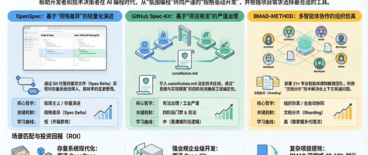 OpenSpec、Spec-Kit与BMAD-METHOD深度解析：规格驱动开发（SDD ）主流框架的范式比较与应用分析_服务软件_什么值得买