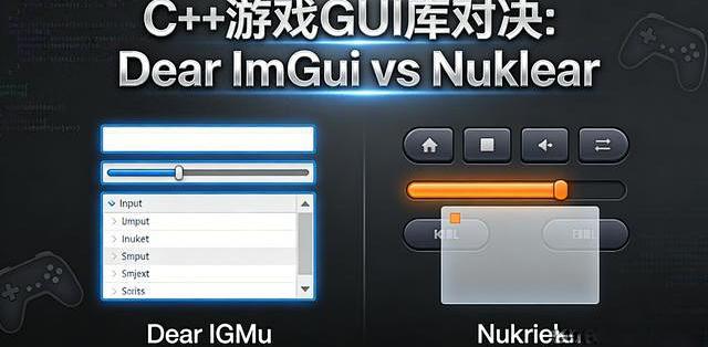 界面编程封神之争！Dear ImGui vs Nuklear，C++游戏GUI库如何选？_服务软件_什么值得买