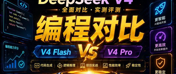 DeepSeek V4 Flash vs V4 Pro 全面对比：编程能力实测分析 ｜全面测试 DeepSeek V4 Flash 与 Pro ...